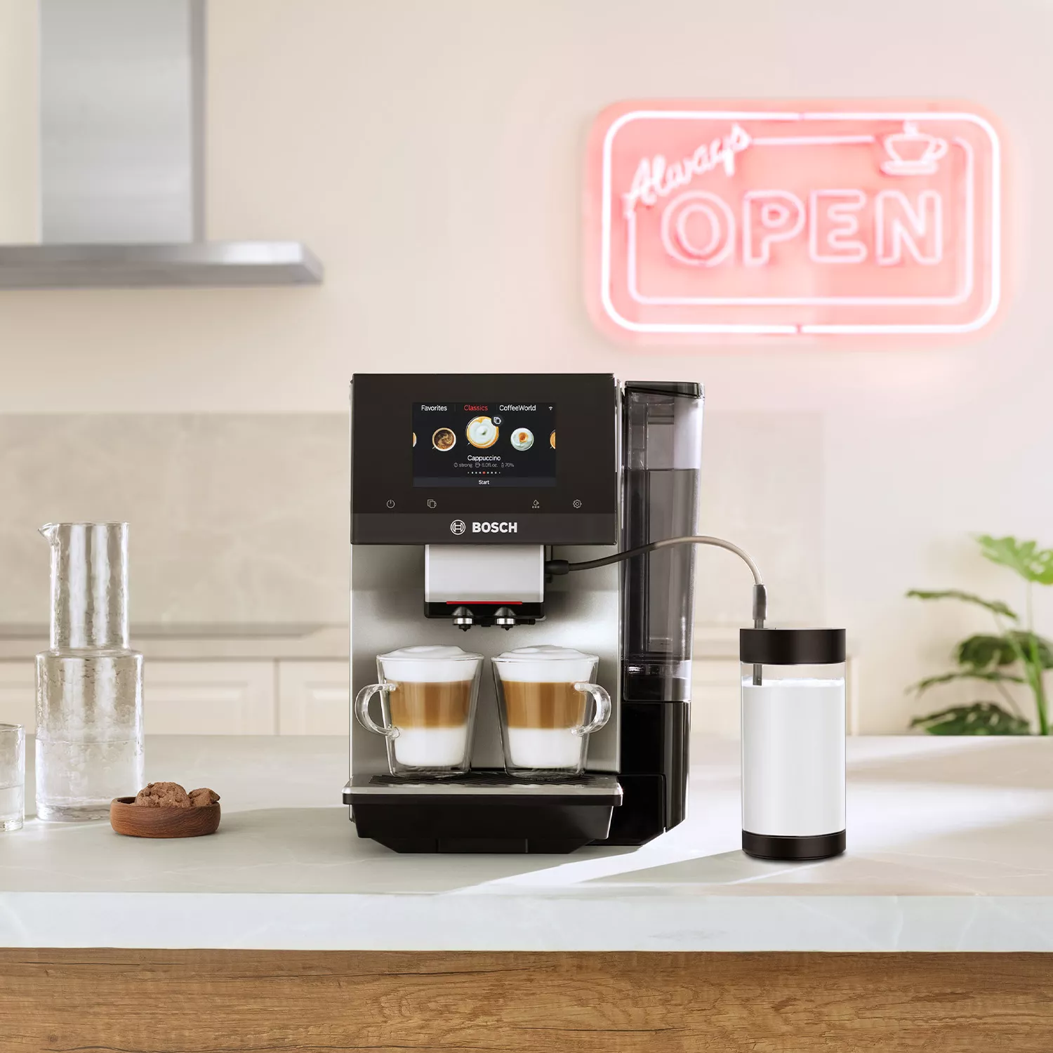 Bosch 800 Series Fully Automatic Espresso Machine with Milk Express ...