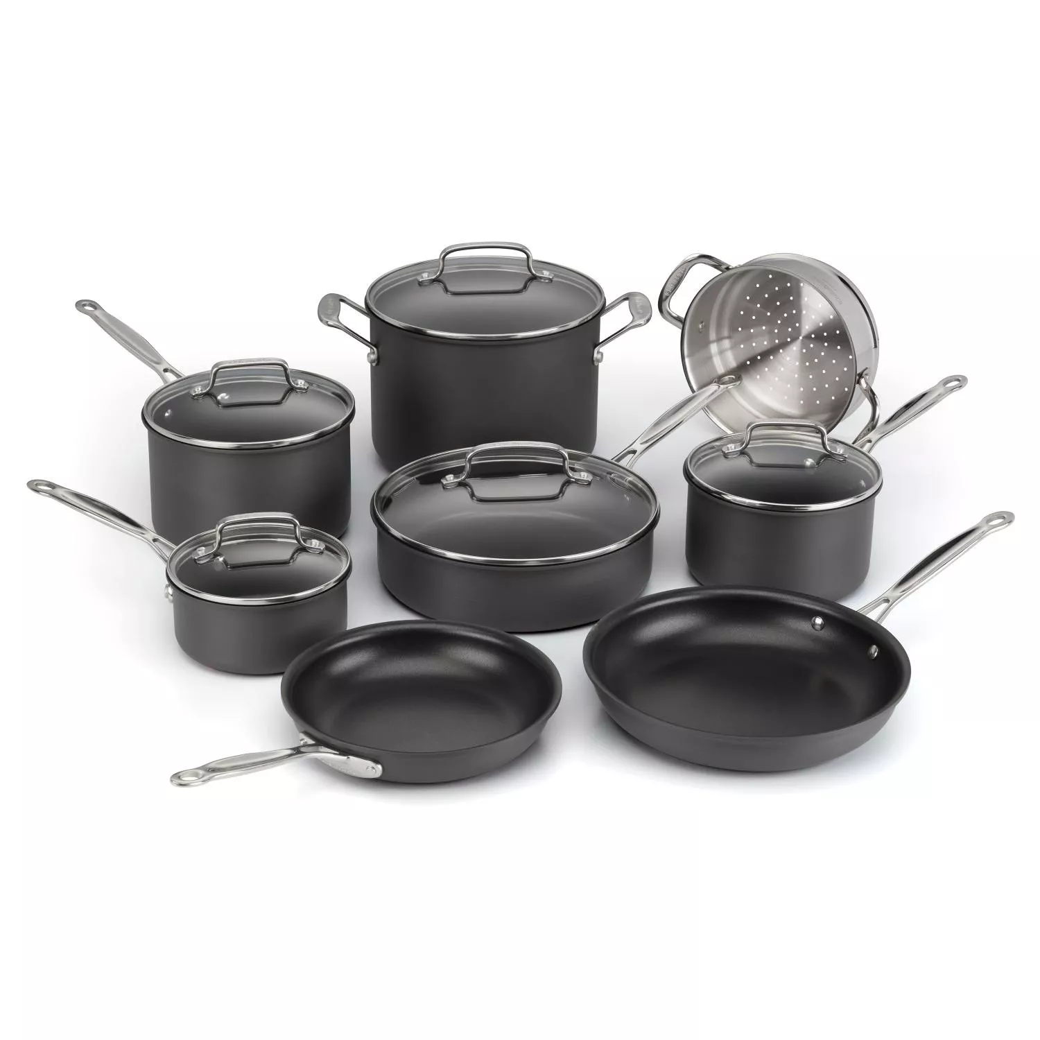 Cuisinart Chef s Classic Hard Anodized Nonstick 13 Piece Cookware Set Sur La Table