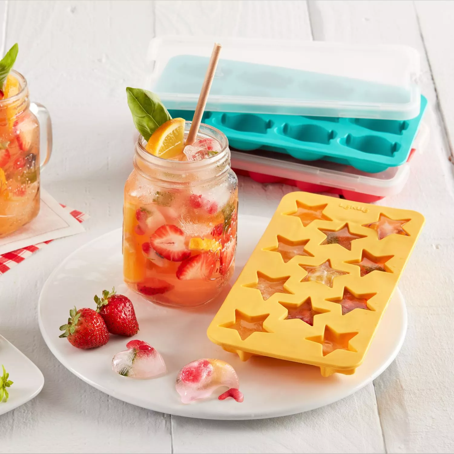 Lekue Assorted Heart & Star Ice Trays, Set of 4 | Sur La Table